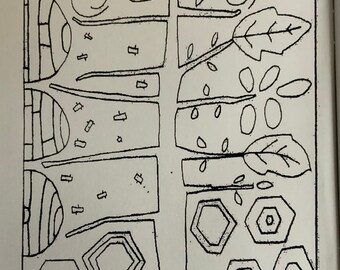 Bees & Trees Vermont Folk Rugs Rug Hooking Pattern on Linen | Etsy