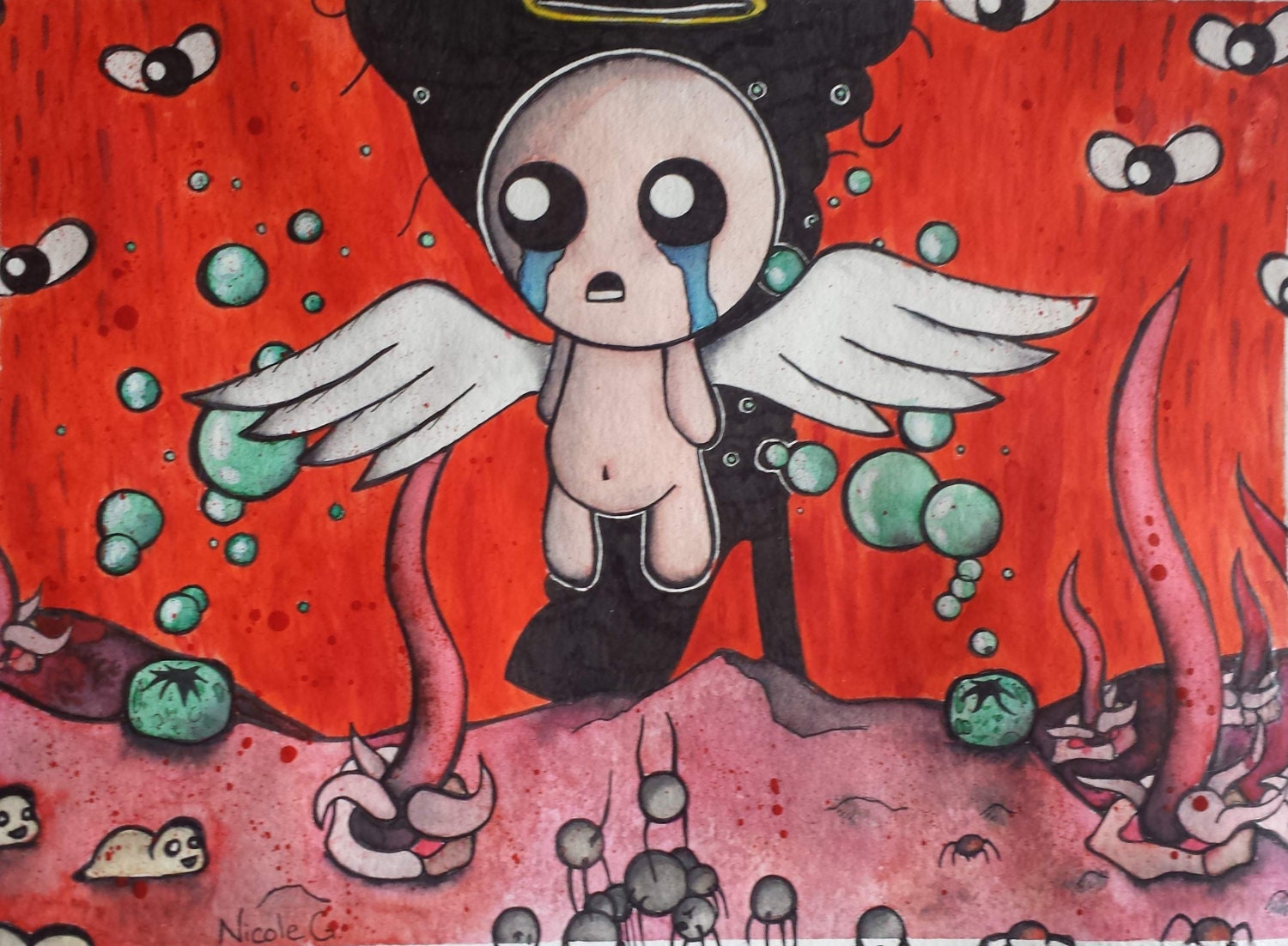 Binding of Isaac Poster Print 12 X 9 - Etsy