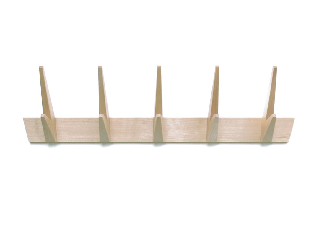 Coat Rack VALD, Scandinavian Birch, Entryway Coat Rack, Wall Mount Coat ...