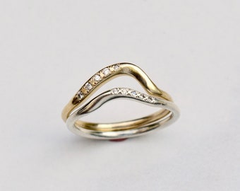 Diamond Wave Ring - Etsy
