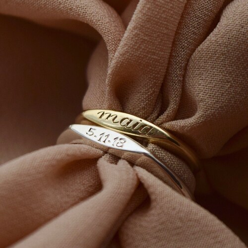 18K 14K 9K Rectangular Bar Signet Ring Diamond Signet Ring | Etsy