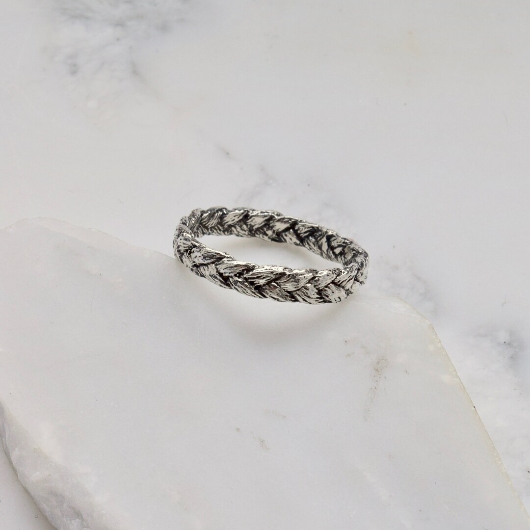 Mens Rustic Ring Mens Braided Ring Woven Ring - Etsy