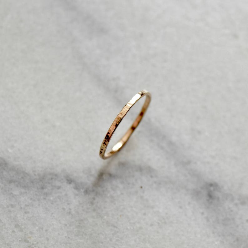 Simple Gold Ring 14k Simple Gold Band Solid Gold Band Gold | Etsy
