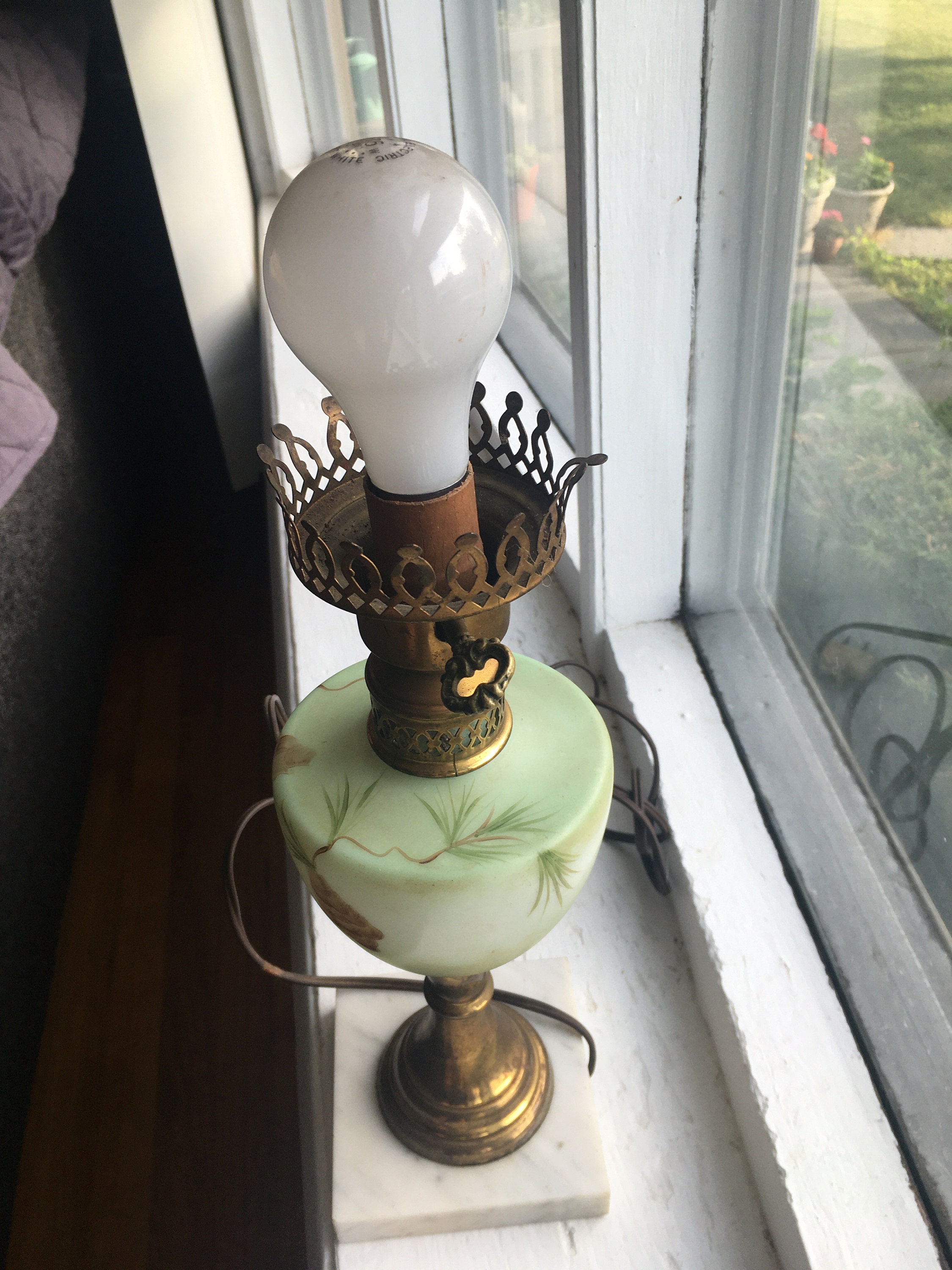 Antique 1920s Hurricane Style Lamp - Etsy