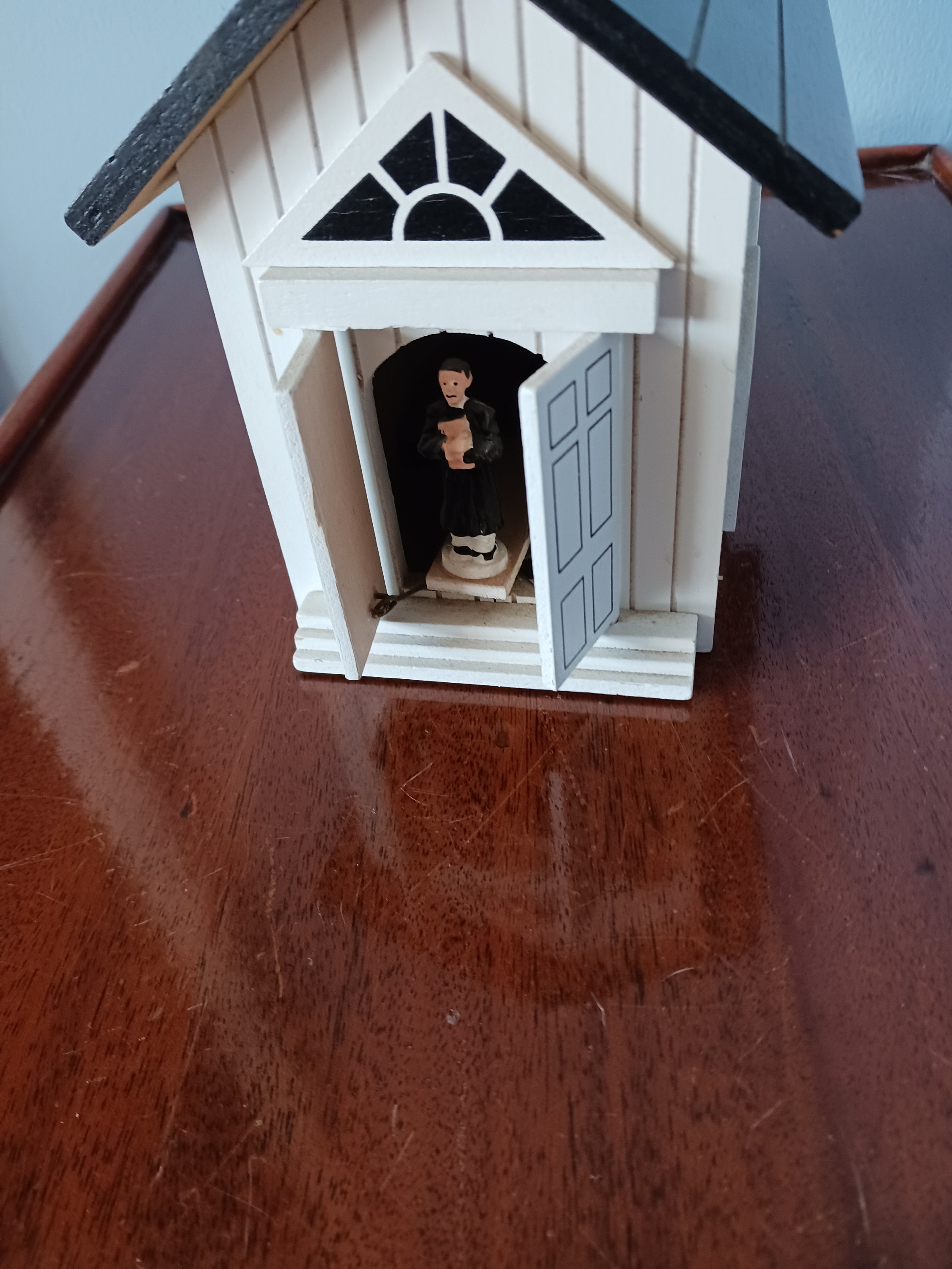 Wooden Church Music Box Amazing Grace - Etsy