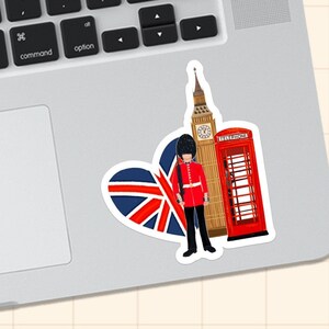 London England Sticker, Travel Sticker, Luggage Sticker, Water Bottle ...
