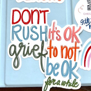 Stages of Grief Stickers: Mental Health, Loss & Healing - Etsy
