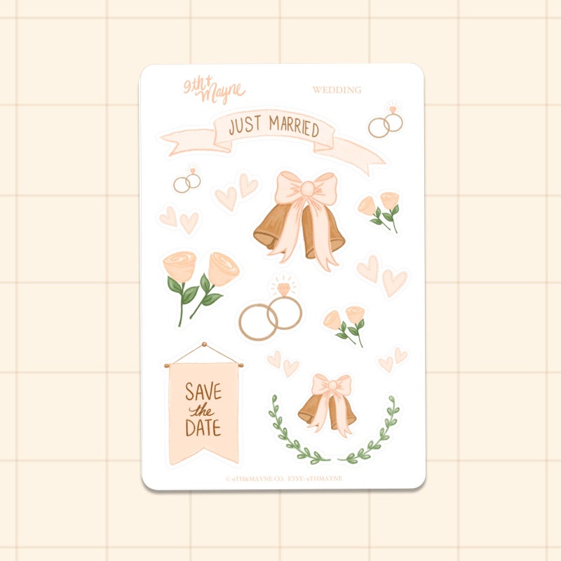 Wedding Stickers - Etsy