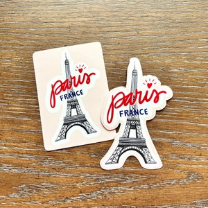 Eiffel Tower Vinyl Sticker, Water Bottle Decal, Travel Sticker, Paris ...