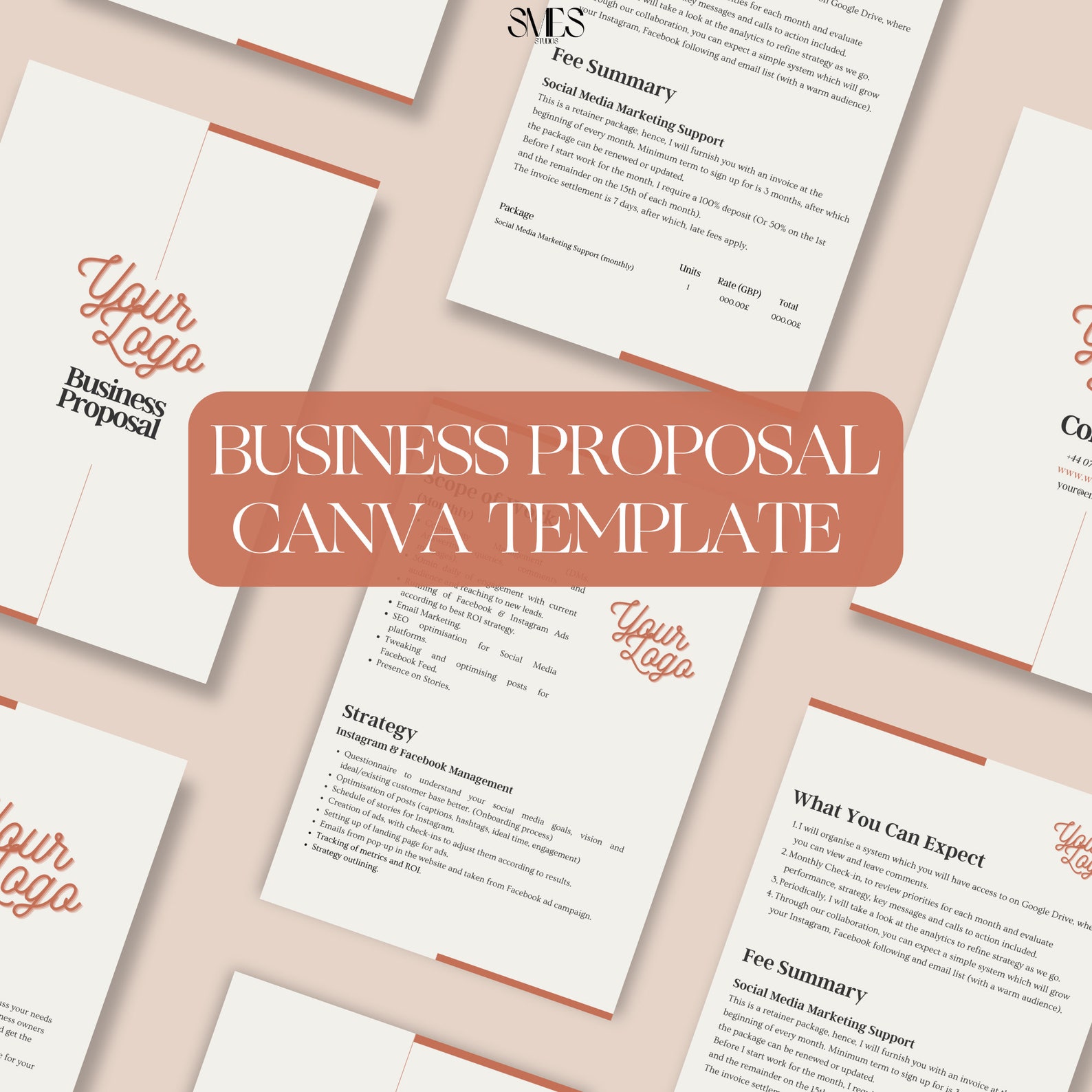 Business Proposal, Project Proposal - Fully Customisable Canva Template ...