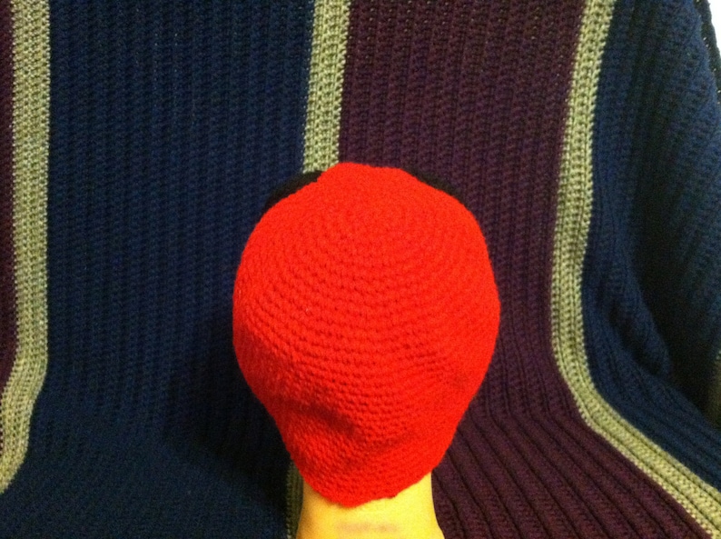 Black and Red Deadpool Beanie Hood hero Hat Cap Crochet - Etsy