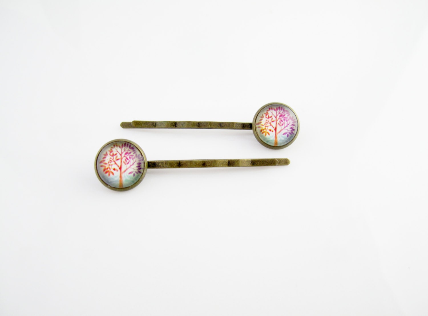 Colorful Tree Bobby Pins Nature Hair Piece Cute Handmade - Etsy