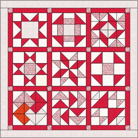 36 Sawtooth Star Block Pattern Patchwork Block - Etsy Canada