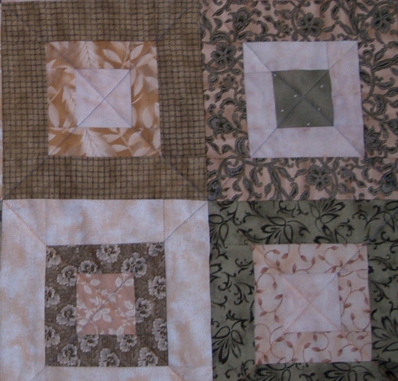 Patchwork Quilt Pattern SQUARES | Etsy