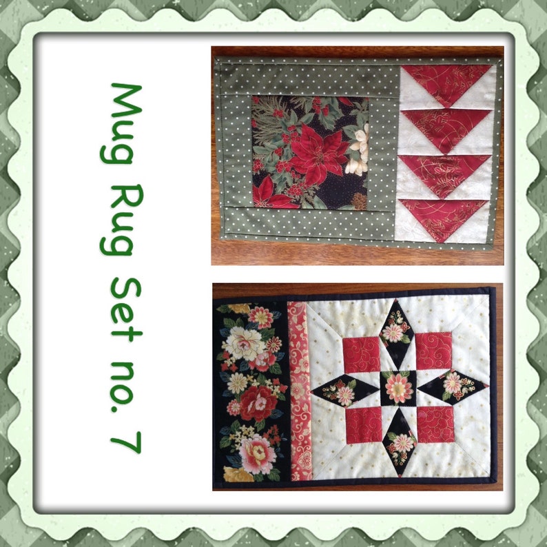 Mug Rug Pattern . Pdf Snack Mat Pattern Set No. 7. Geese and - Etsy