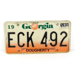 1990s Vintage Georgia License Plate Metal License Plate GA License ...