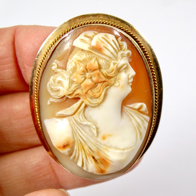 Shell Cameo - Etsy