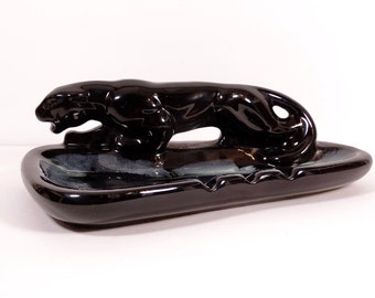 Vintage Black Panther Planter - Etsy