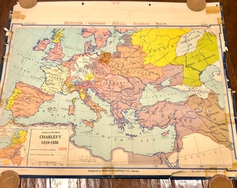 Map of Europe 1970 - Etsy