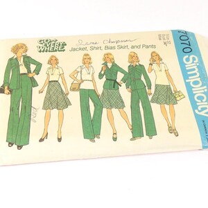1975 Simplicity 7070 Go Everywhere Wardrobe Vintage Pattern Size 12 ...