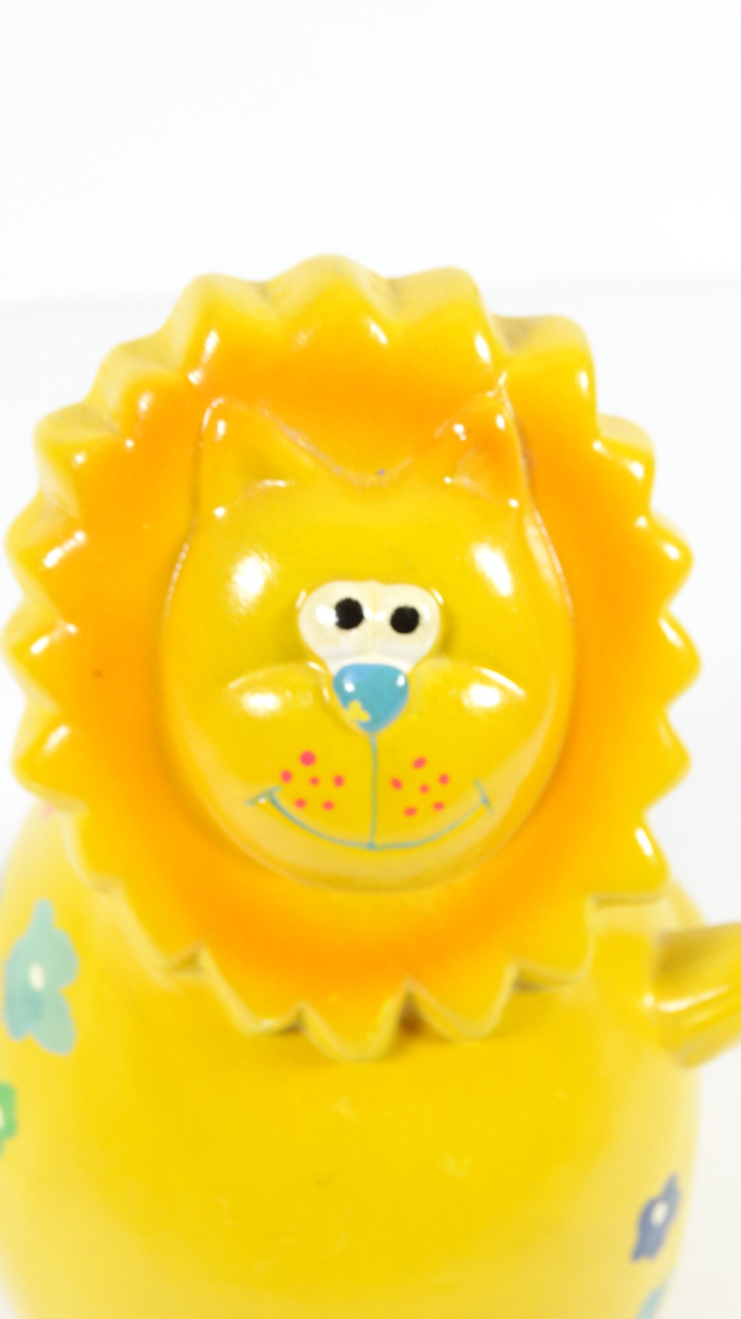 Vintage Lion Piggy Bank Plaster Lion Bank Kids Bank Childs Piggy Bank ...