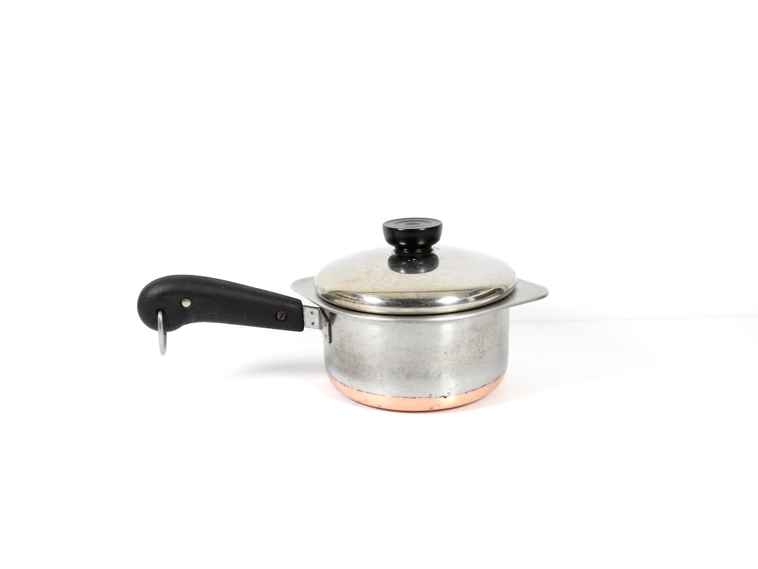1 Qt Revere Process Patent Pot Revere Ware Copper Bottom 1 Qt Pot With ...