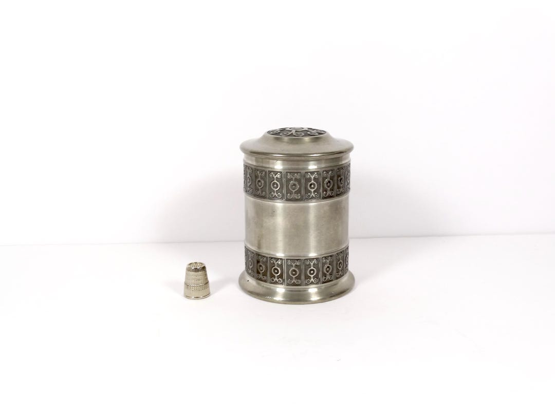 Vintage Haugrud Pewter Container With Lid Norway Norwegian Pewter ...
