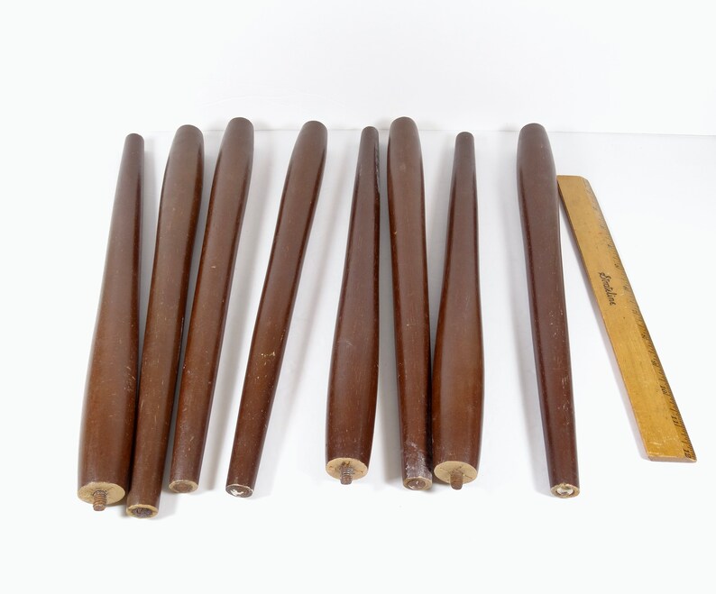 Vintage MCM Table Legs 1960s Brown Chair Legs Table Legs Set - Etsy