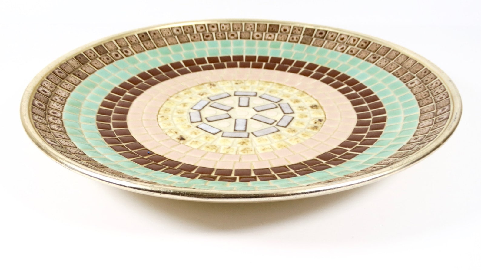 Amazing Large 50s Mosaic Platter Wall Hanging Tile Mosaic - Etsy