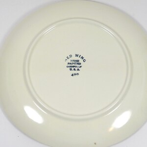 Vintage Red Wing Rose Dinner Plate Red Wing China Midcentury China ...