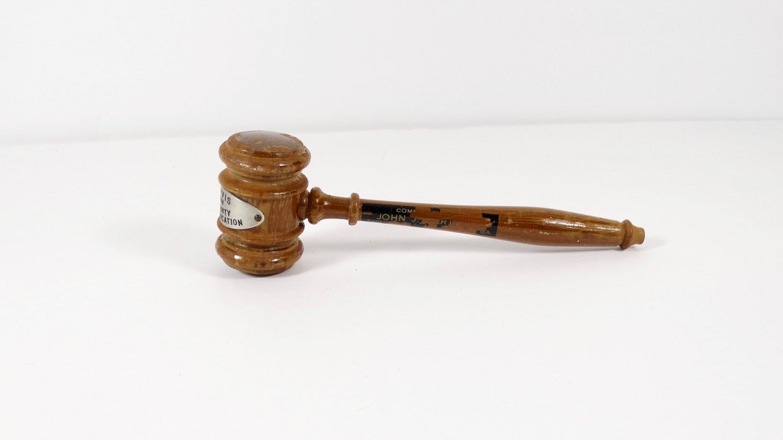 Vintage Honorary Gavel Wood Ceremonial Gavel Macon GA 1960s Midcentury ...