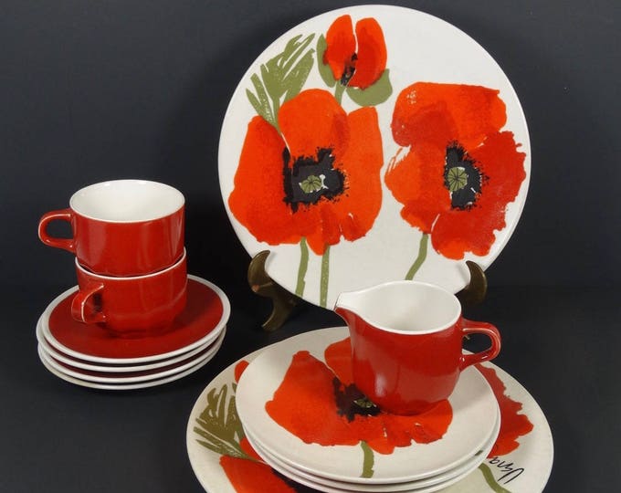 Vera for Mikasa Poppy - Dinnerware Set - Ladybug - 13 Pieces Sold ...