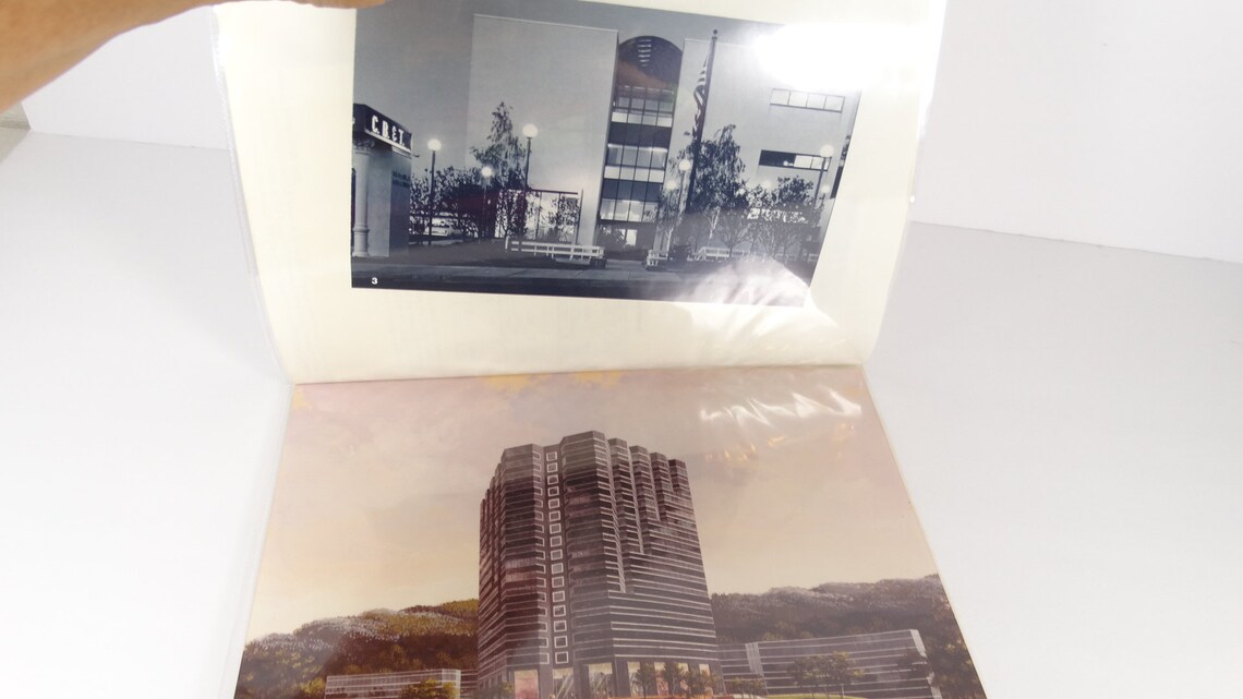 1970s Architect Drawings 70s Bank Design Exteriors Interiors Bank ...
