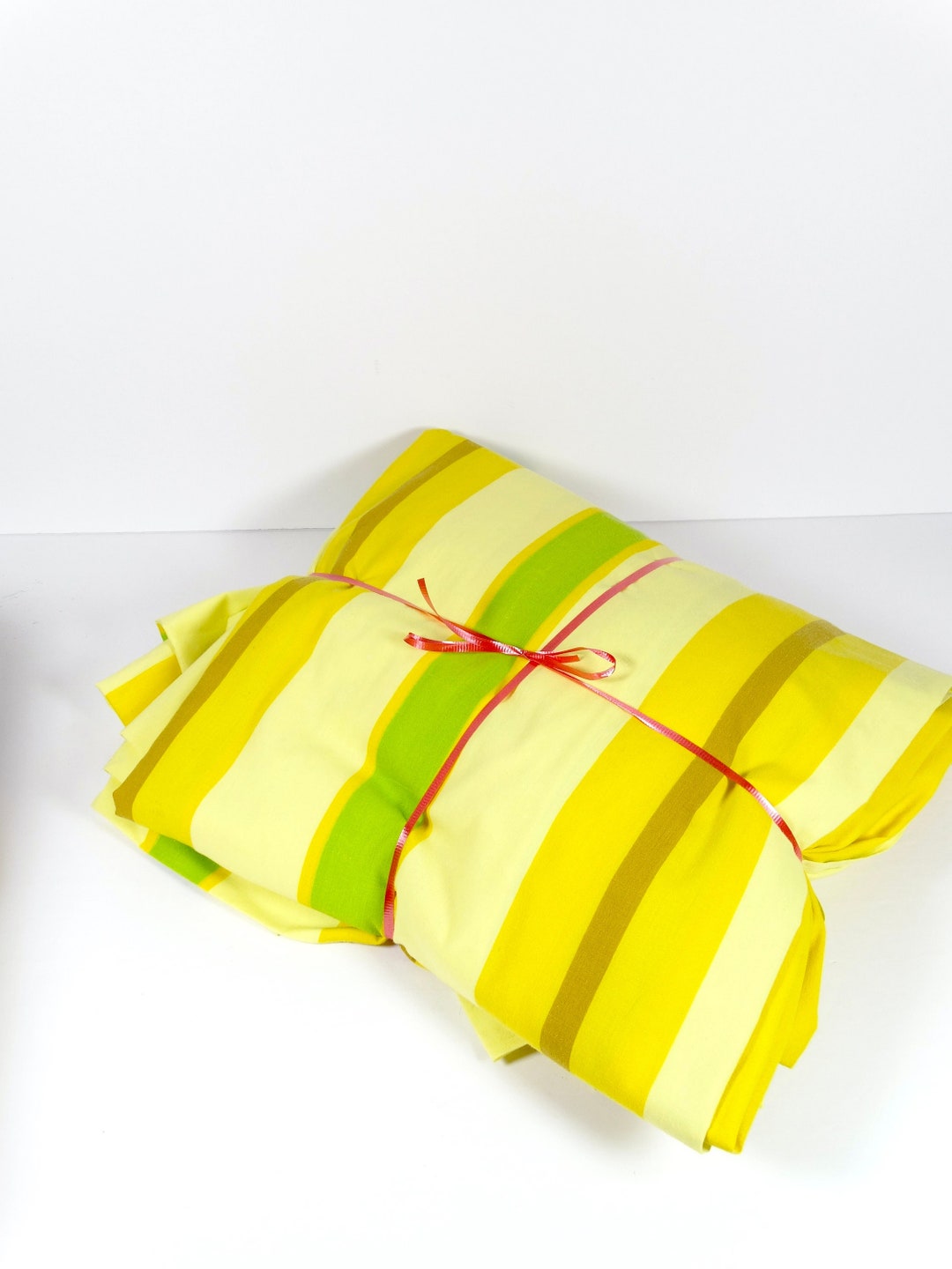 1970s Striped Sheet Set From Sears Roebuck - Double Sheet Set Full ...