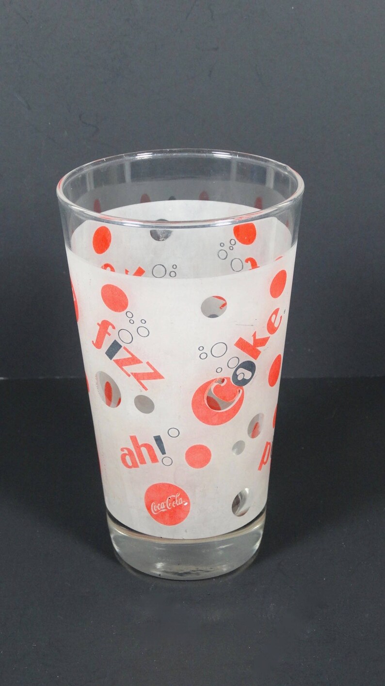 Vintage Coca Cola Coke Fizz Pop Ah! Glass - Coca Cola Memorabilia - Etsy
