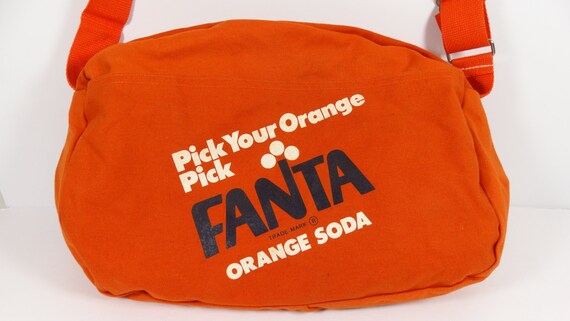 Rare 70s Fanta Orange Soda Messenger Bag - Sold Indiv… - Gem