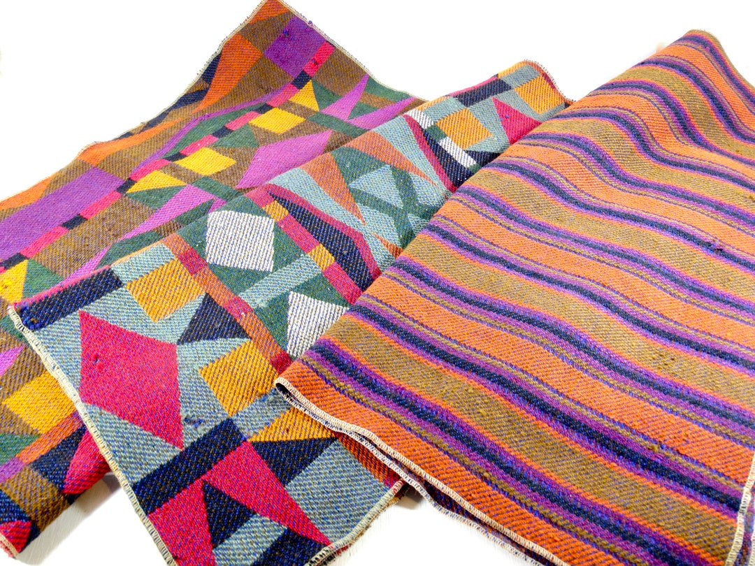 1973 Boris Kroll Fabrics Samples - Set of 3 Kroll Fabric Wool Blend ...