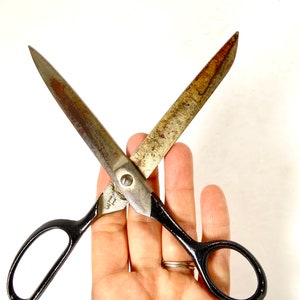 Vintage Metal Scissors Teacher Scissors Black Handle Scissors Retro ...