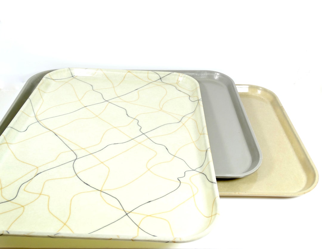 1950s Fiberglass Cafeteria Trays - Set of 3 Midcentury Trays Camtray ...