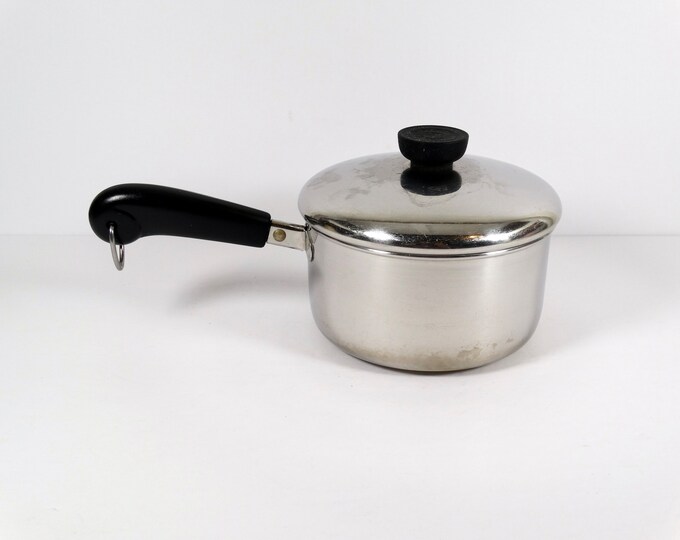 Vintage 1.5 Qt Steel Disc Revere Ware Pot With Lid - 1.5 Quart Revere ...