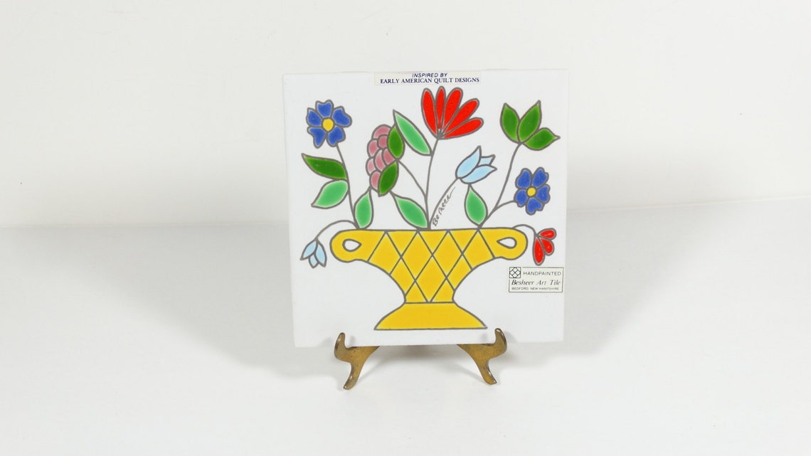 Besheer Art Tile Vintage Decorative Tile Bedford New - Etsy