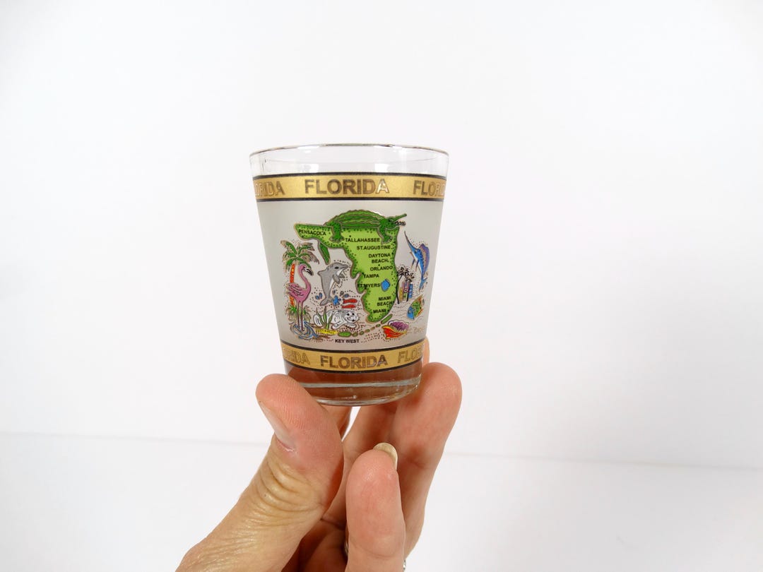 Vintage Florida Shot Glass Vintage Florida Souvenir Shot Glass FL ...