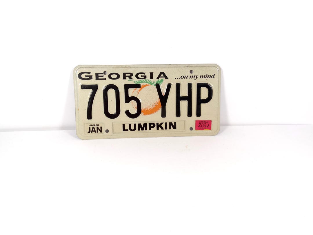 Y2K Vintage Georgia License Plate Georgia on My Mind Metal License ...