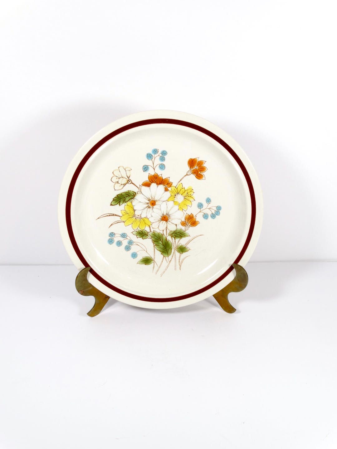 1970s Dinner Plate Four Seasons Collection Early Summer Plate 70s ...