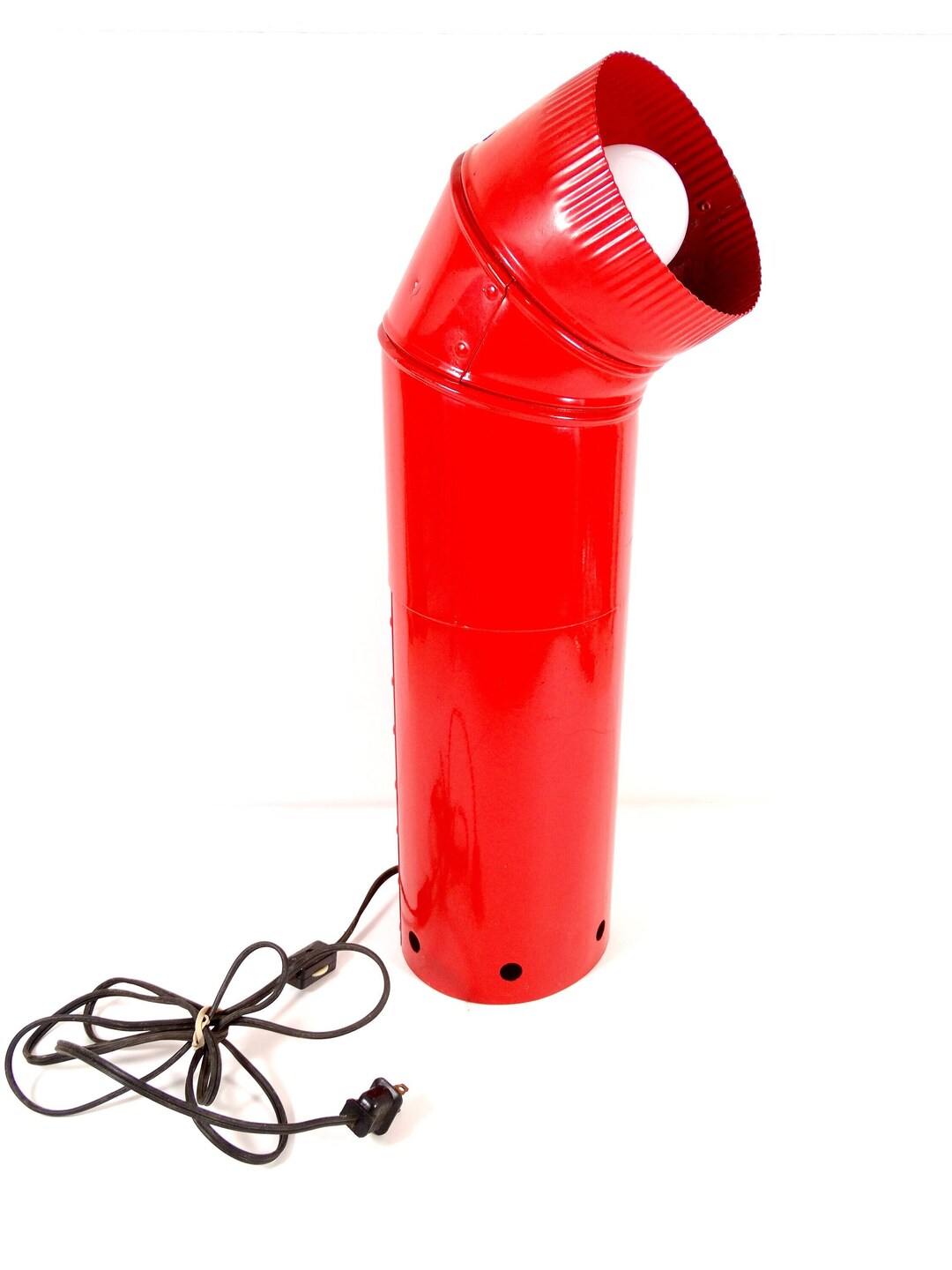 Amazing 60s Red Pipe Lamp Red Tube Lamp Post Modern Table Lamp Italian ...