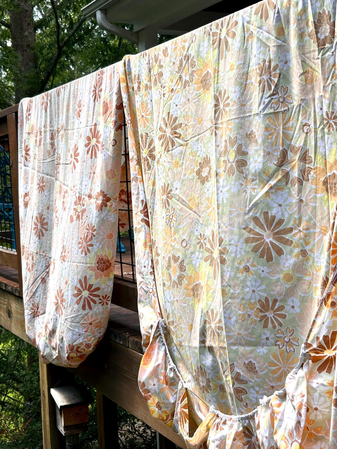 1970s Sears Sheets Vintage Twin Sheet Sets - Vintage Twin Fitted Sheet ...