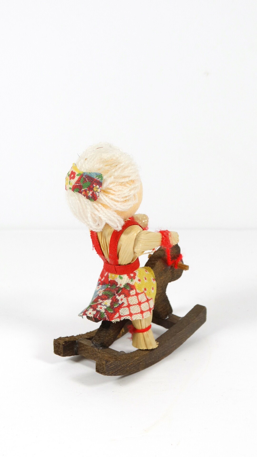 1970s Rocking Horse Doll Cornhusk Doll 70s Cornhusk Rocking - Etsy