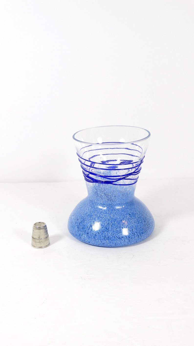 80s Vintage MP Creation Reine Handarbeit Glass Vase 1980s German ...