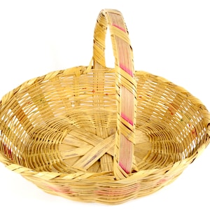 1950s-1960s Easter Basket Vintage Easter Basket Vintage Wicker Basket ...