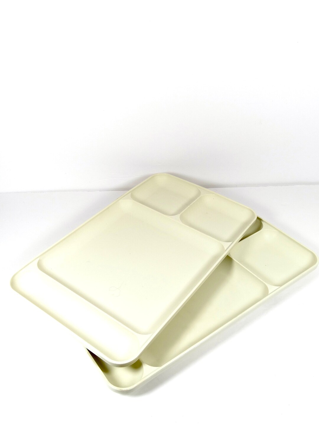 Vintage Tupperware Lunch Trays Tupperware Tray Set of 2 Winter White ...